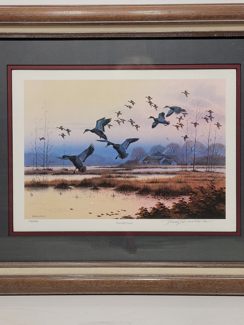 Jerry Raedeke "overnight Guests" Lithograph Signed/numbered/framed - Etsy