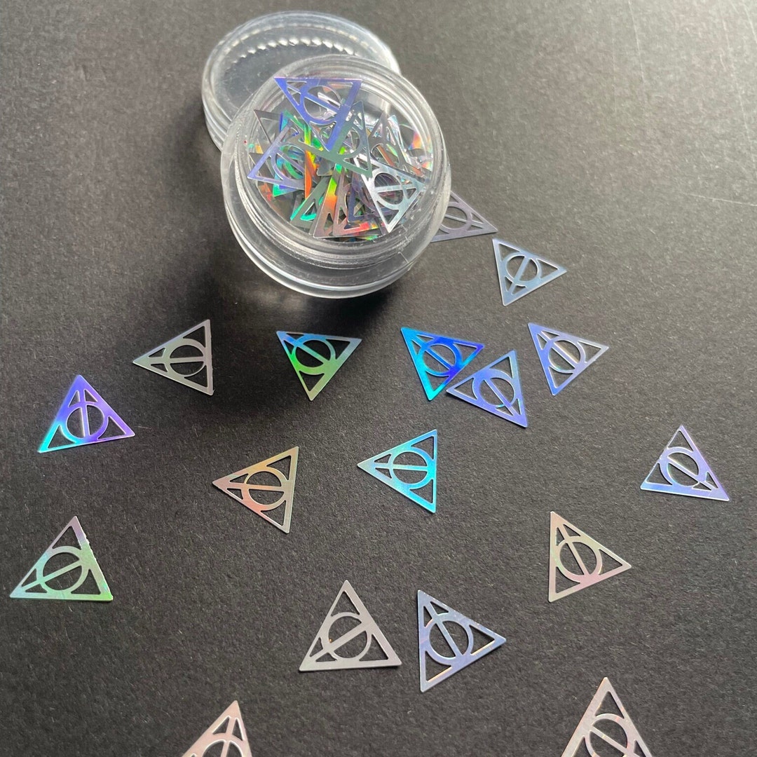 Silver Holographic Wizard Shape Confetti, Ideal for Using in Nail Art ...