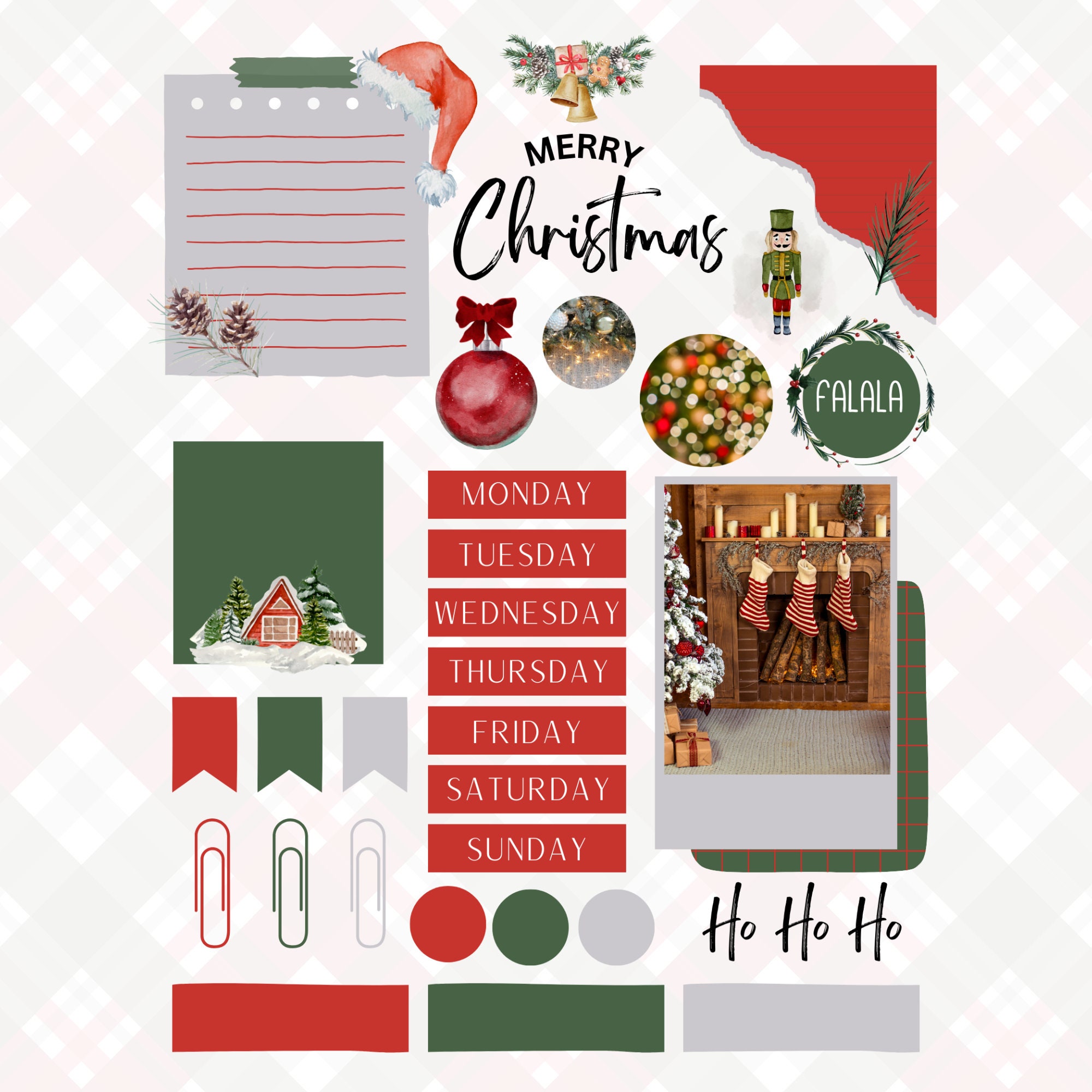 Christmas Goodnotes Stickers, Digital Journaling, iPad Stickers - Etsy