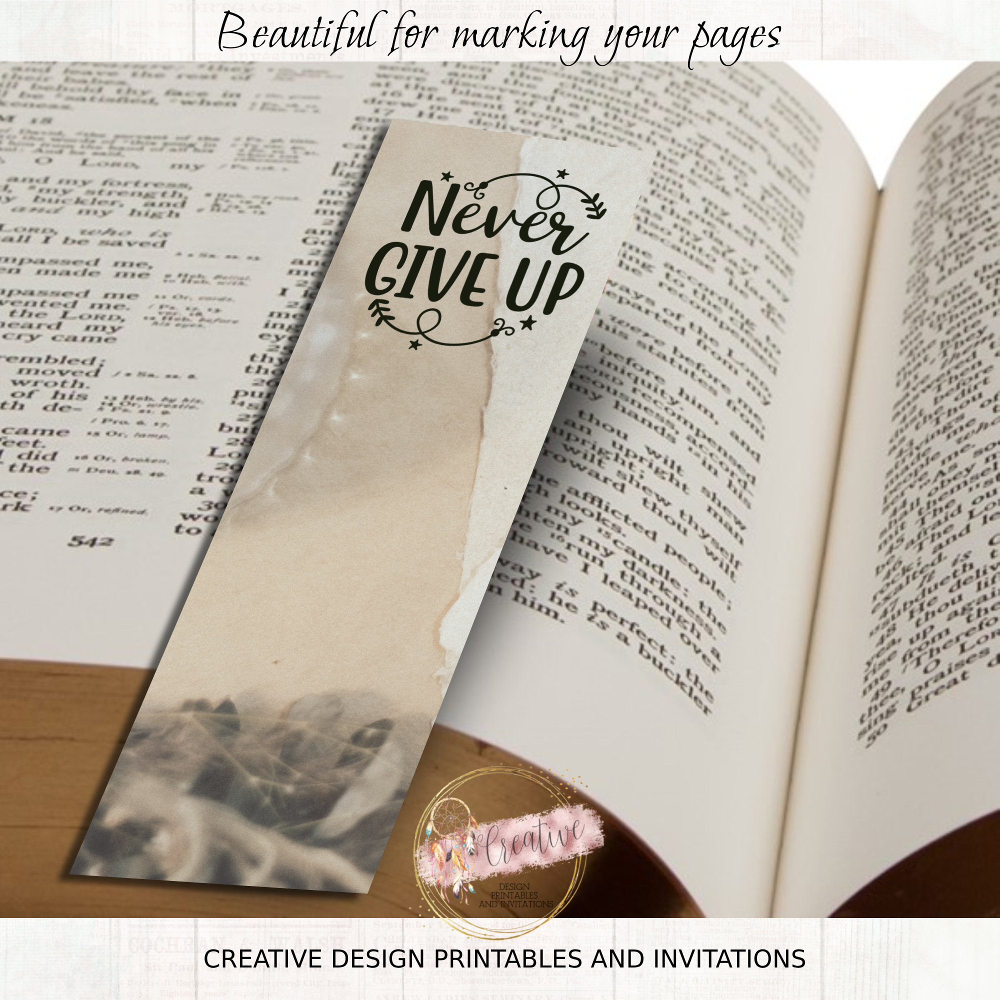 NEUTRAL and Beige AESTHETIC Printable BOOKMARKS Set of 5,instant ...