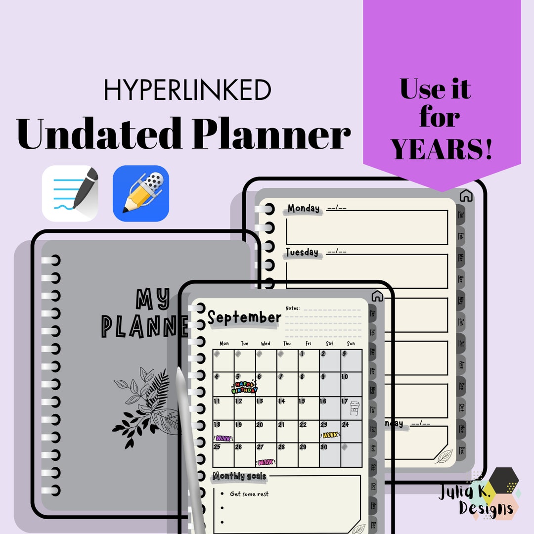 Simple Digital Planner|goodnotes Planner|notability Planner|ipad ...