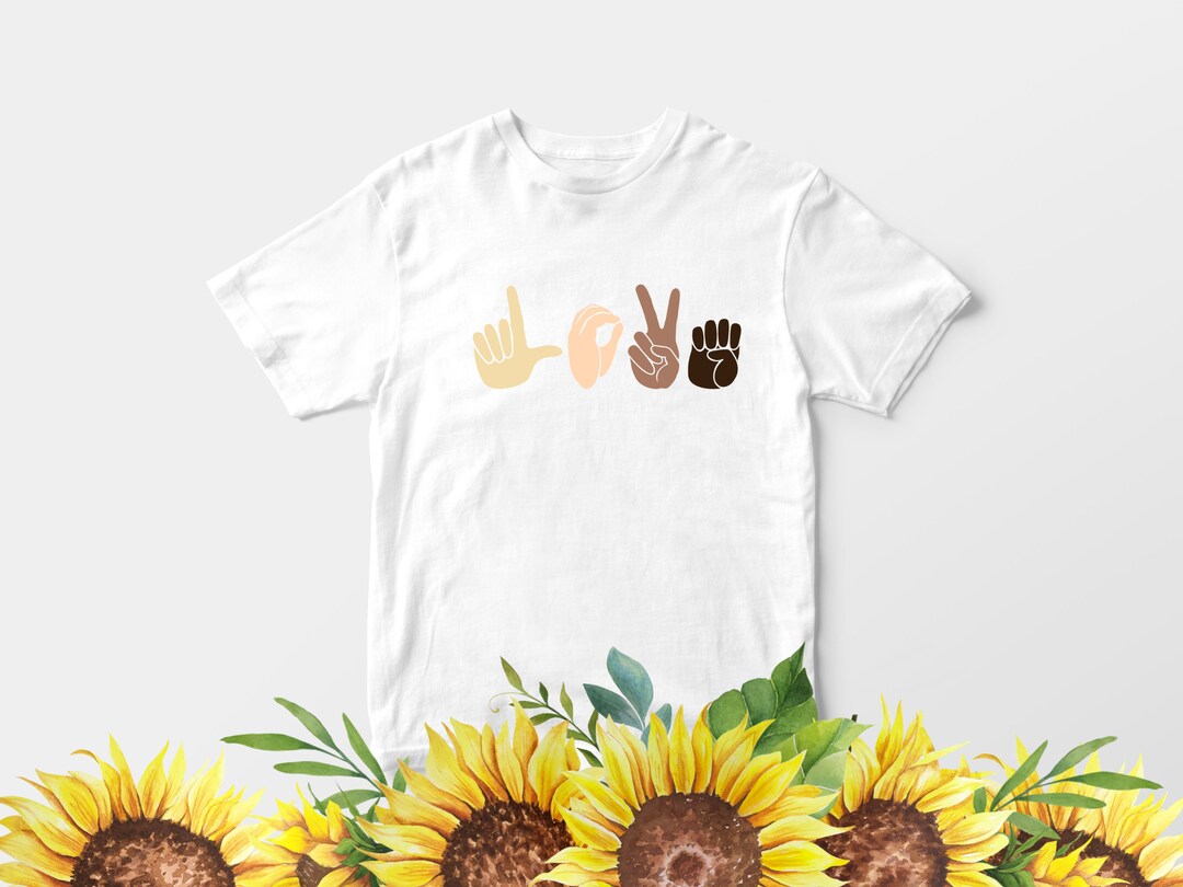 ASL Skin Tone Kids Shirt, Love Language, ASL Shirts, Asl Love, ASL Kids ...