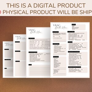 Vbac Birth Plan Template Printable Birth Plan Natural Birth Plan Birth ...