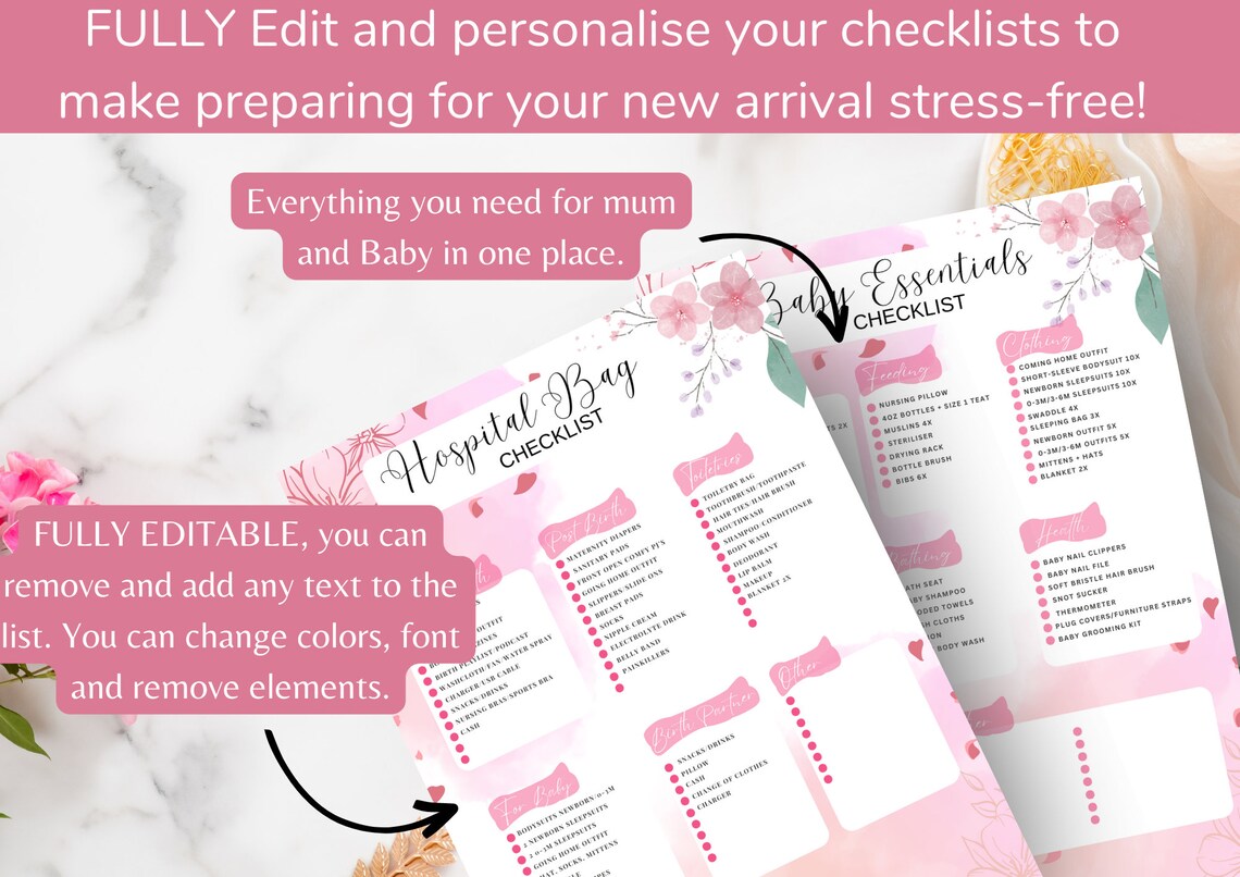 Visual C-section Birth Plan Template Editable DIGITAL Download Birth ...