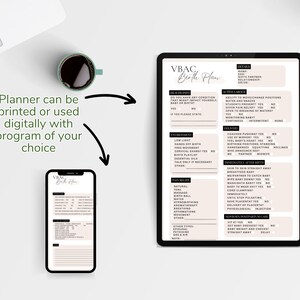 Vbac Birth Plan Template Printable Birth Plan Natural Birth Plan Birth ...