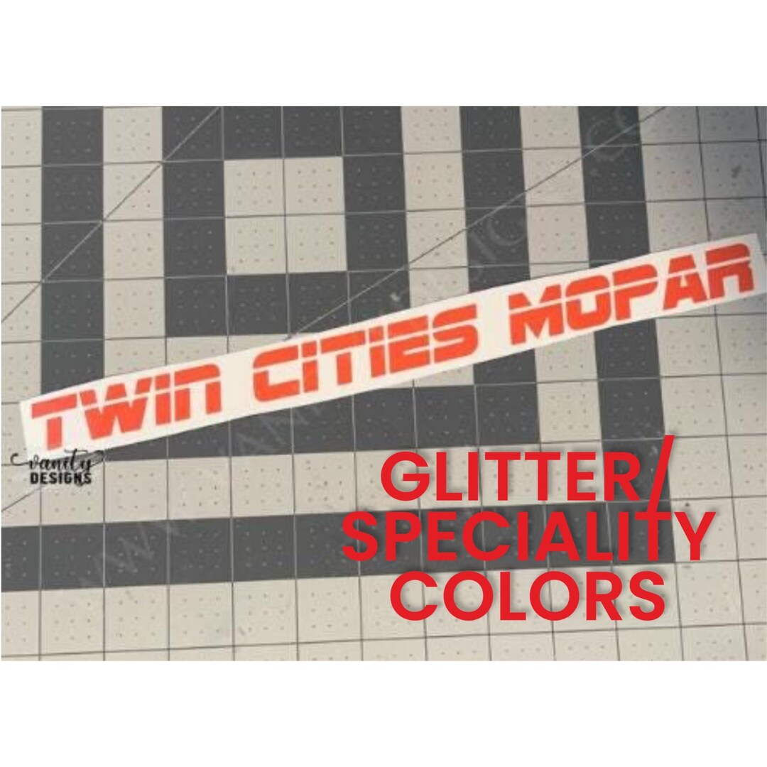 TCM - Banner Decal (glitter/specialty Colors) - Etsy