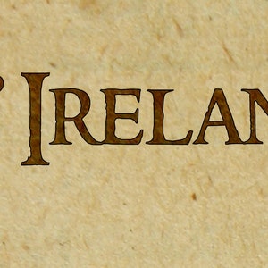 Fantasy Map of Ireland, Map Poster, Gift for Him, Gift for Her, Wall ...