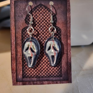 Ghost Face Scream Movie Earrings - Etsy