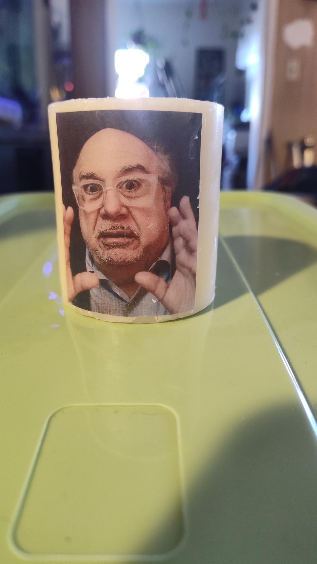 Funny Iconic Danny Devito Featured on a Candle Hillarious Gift for Amy ...