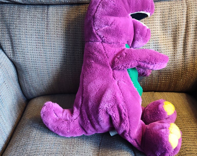 1992 Barney Stuffed Animal Vintage Great Find 14 Inch Tall Nostalgic - Etsy