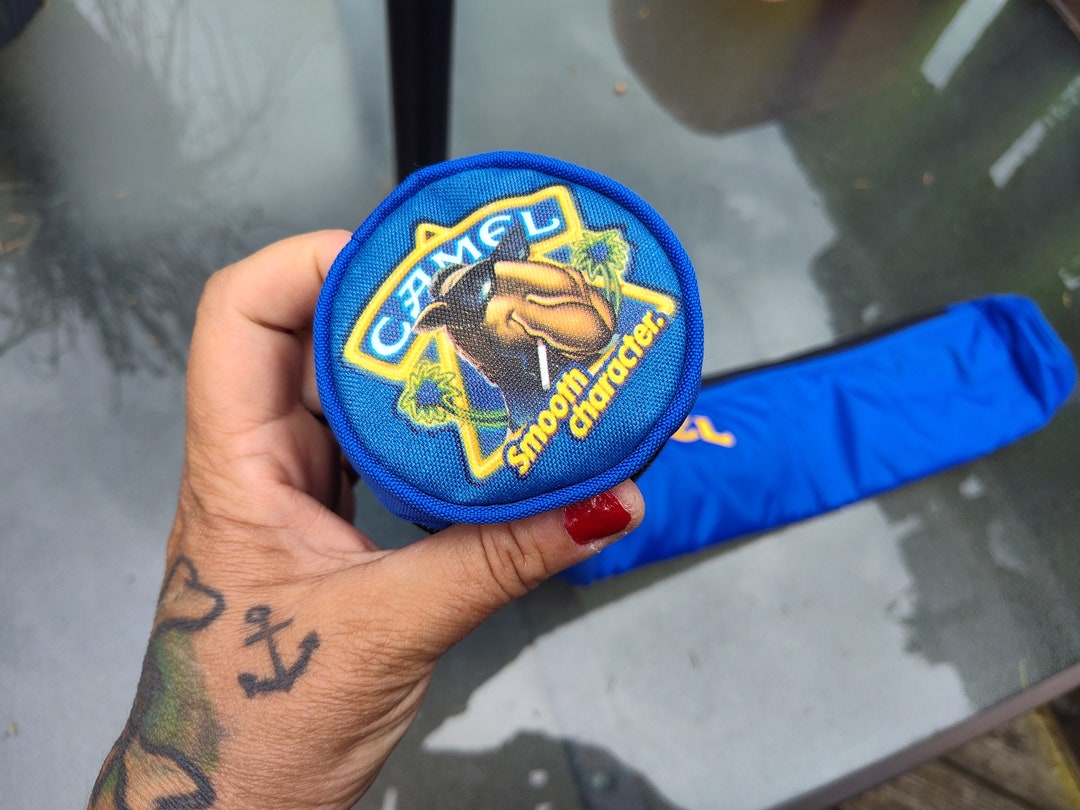 Rare VTG CAMEL Smooth Character Pool Cue Stick Bag 90s Cigarettes ...