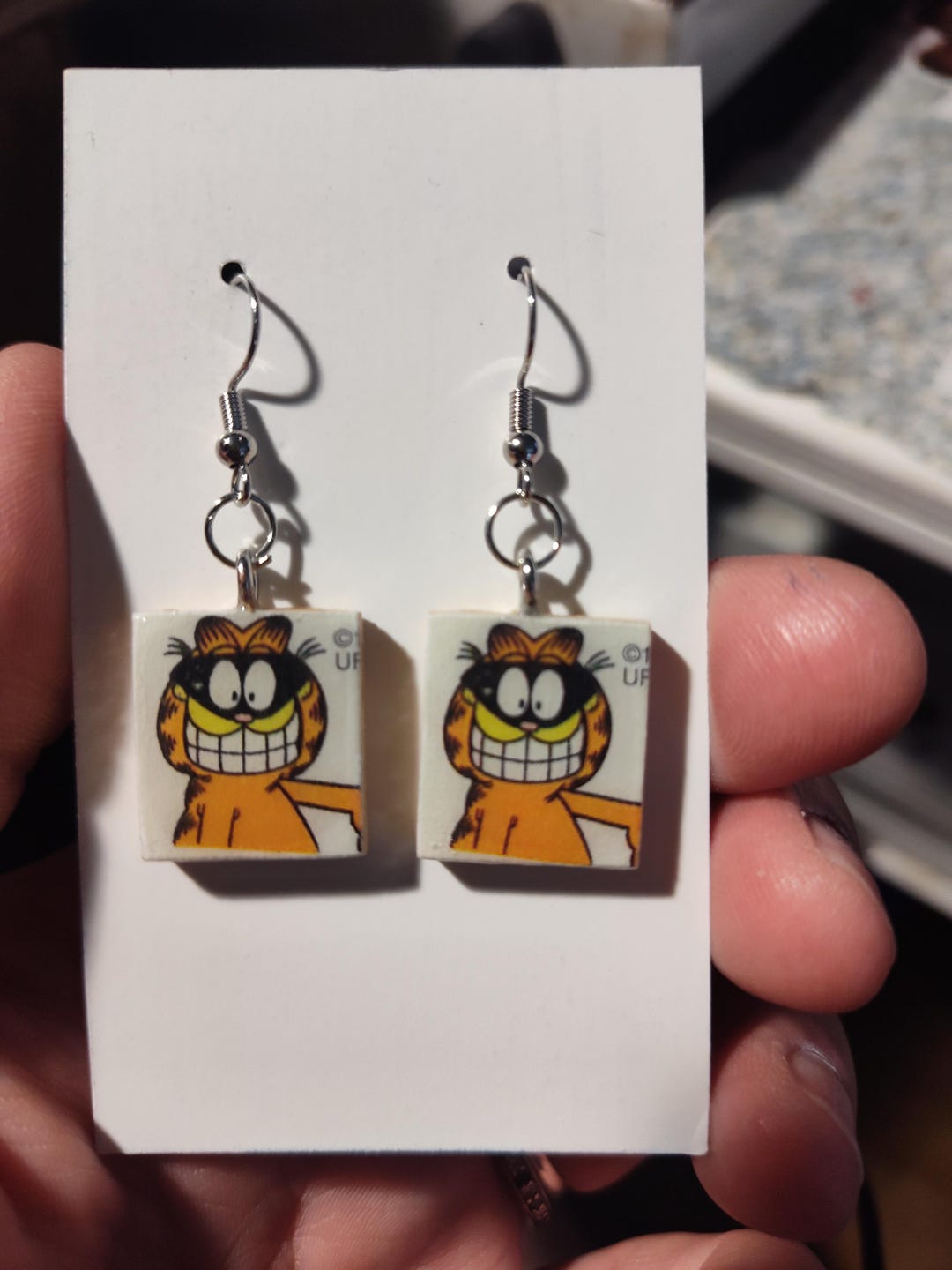 Garfield Handmade Halloween Earrings - Etsy