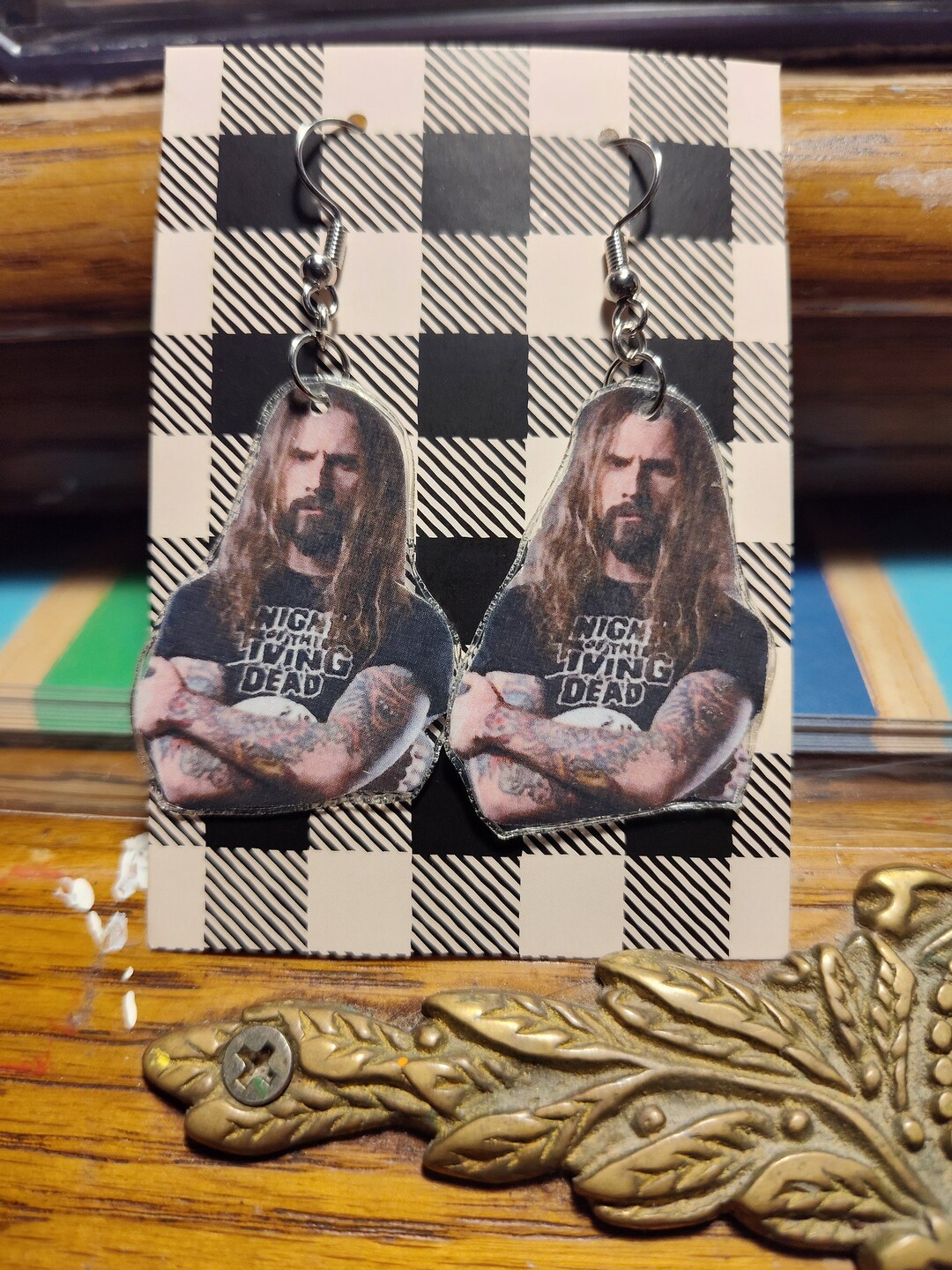 Handmade Rob Zombie Inspired Earrings - Etsy
