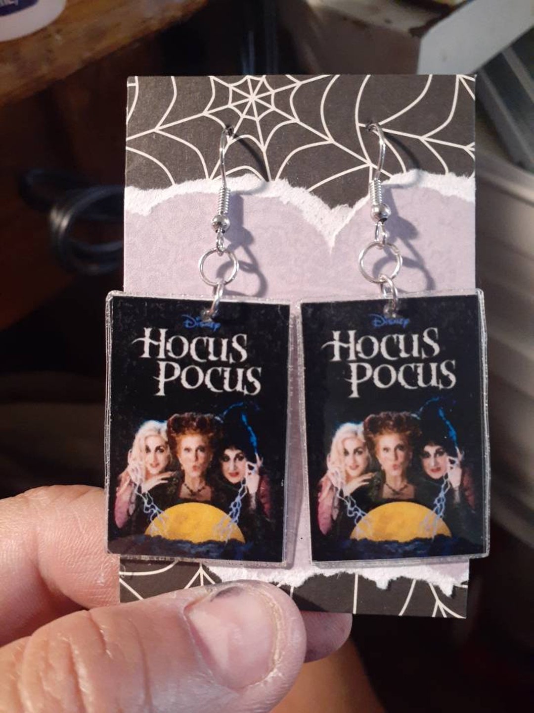 Hocus Pocus Earrings Recycled and Handmade Unique Item Great for Any ...