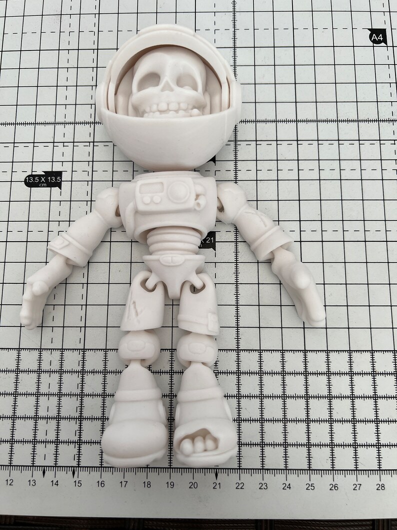 3D Printed Flexi Astronaut Skeleton Space Man Flexi Factory - Etsy