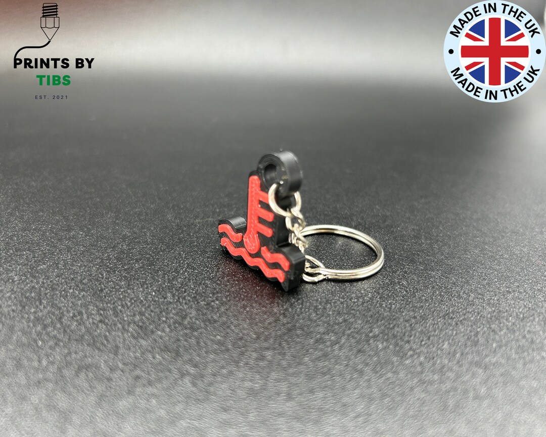 3D Printed Temperature Light Keychain - Etsy