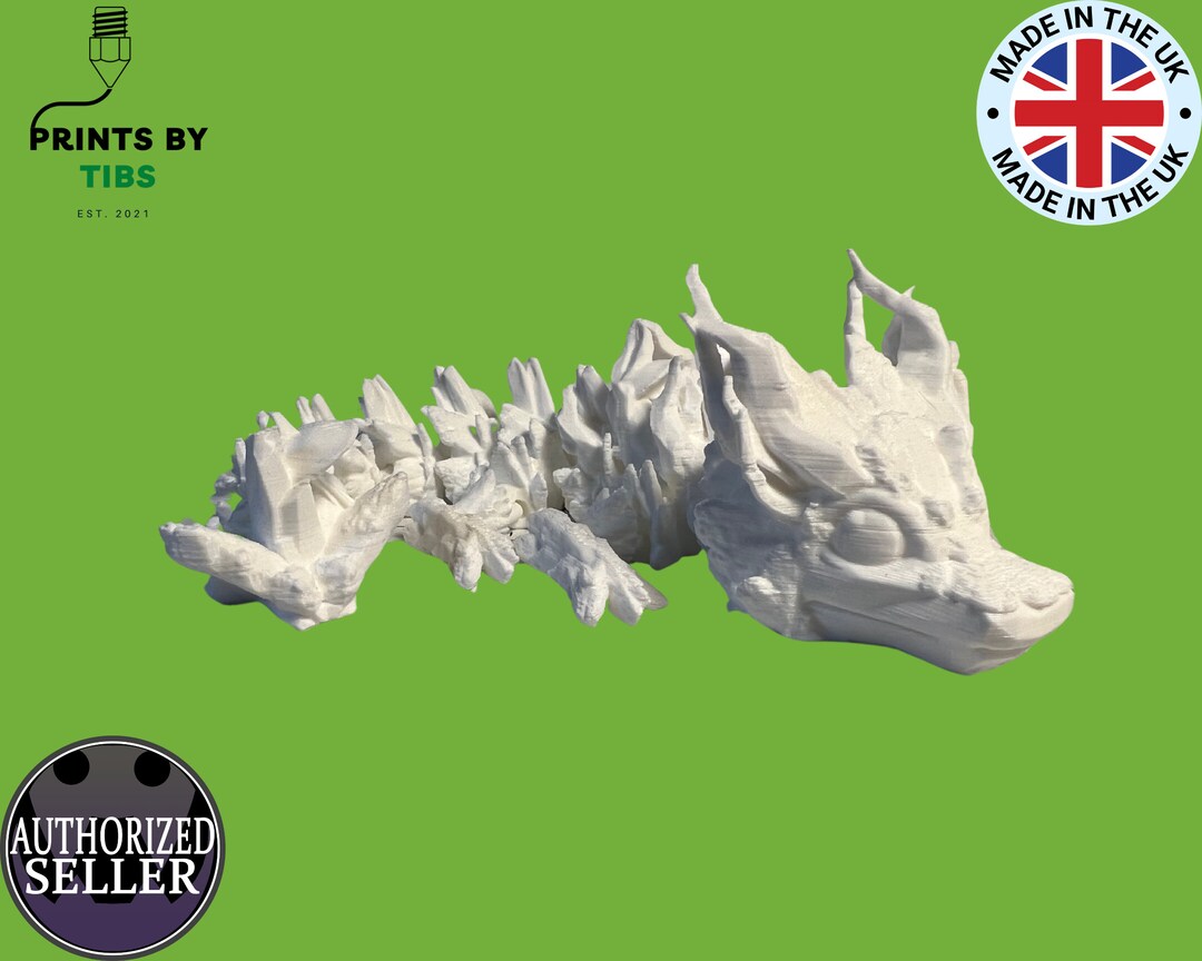 3D Printed Baby Cinderwing Woodland Dragon - Etsy