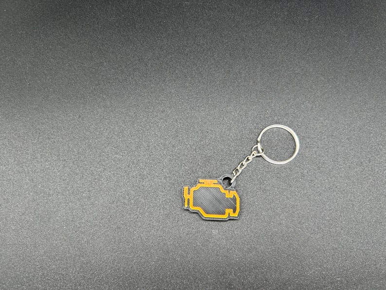 3D Printed Check Engine Light Keychain - Etsy