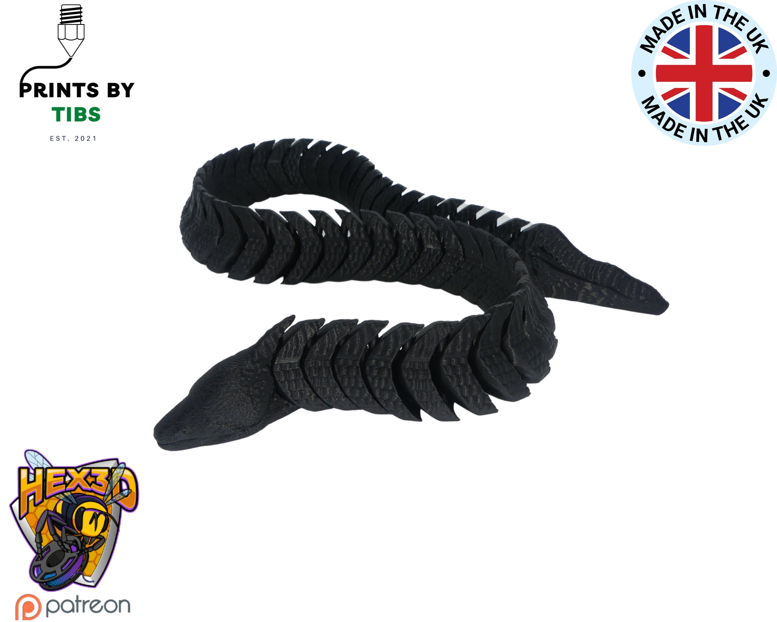 Flexi Eddie the Articulated Eel - Etsy