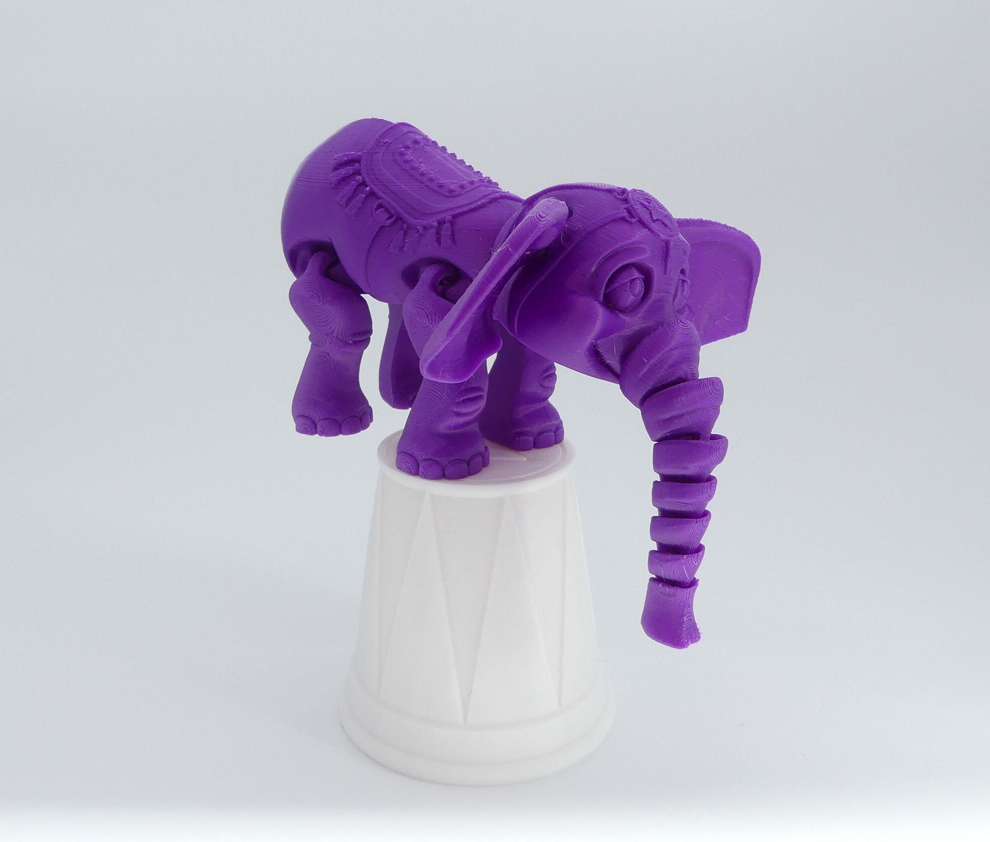 3D Printed Flexi Elephant With Stand Balancing Circus Flexi - Etsy
