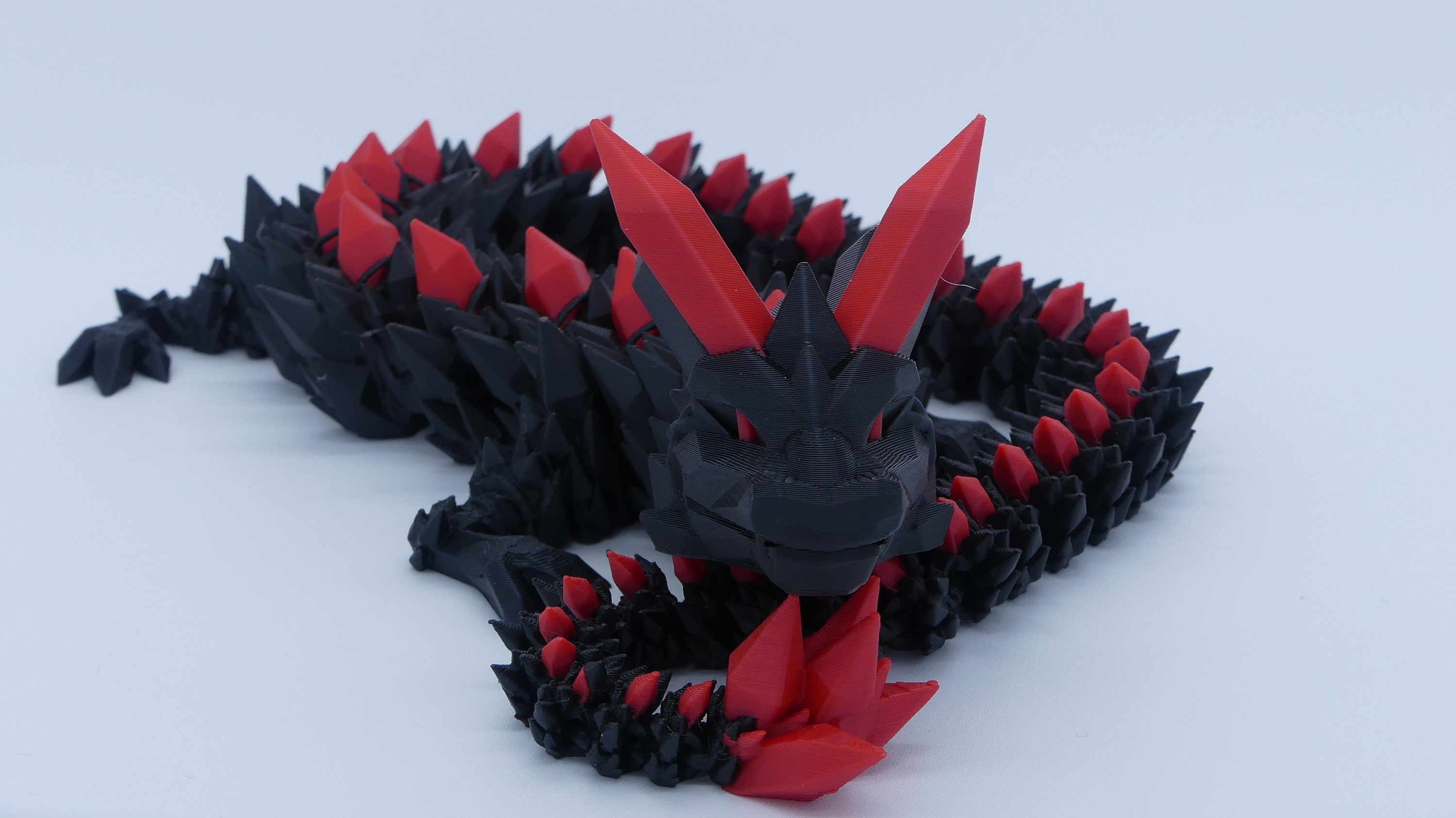 3D Printed Cinderwing Crystal Dragon 2 Colour Full Size 62cm - Etsy