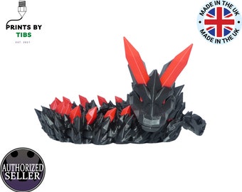 3d Printed Articulated Crystal Dragon by Cinderwing Designs - Etsy