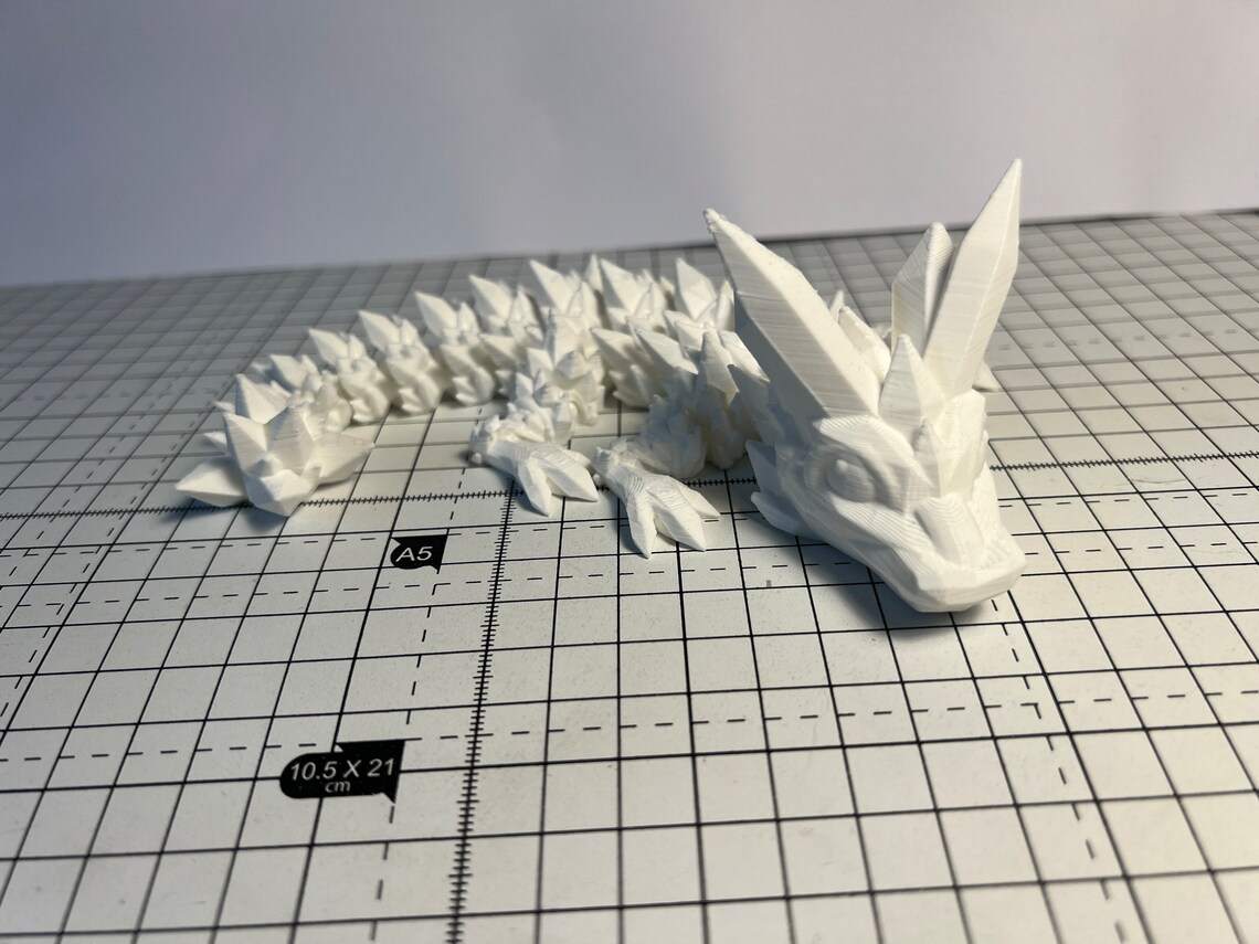 3D Printed Baby Cinderwing Crystal Dragon - Etsy