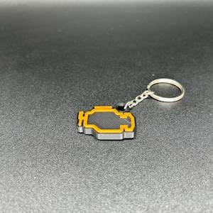 3D Printed Check Engine Light Keychain - Etsy