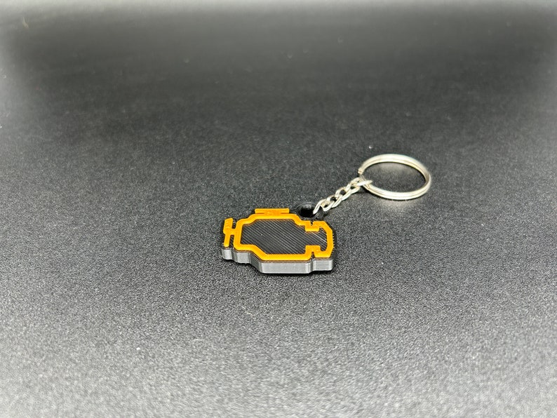 3D Printed Check Engine Light Keychain - Etsy