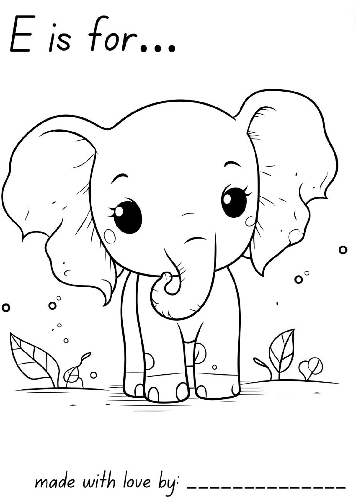 Alphabet ABC Animal Colouring Book Printable Pages Children, Baby ...