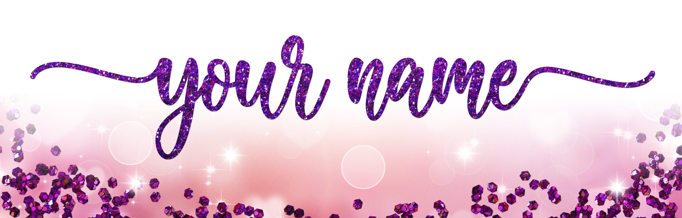 Custom Glitter Name Digital File - PNG File With No Bkgd, Personalized ...