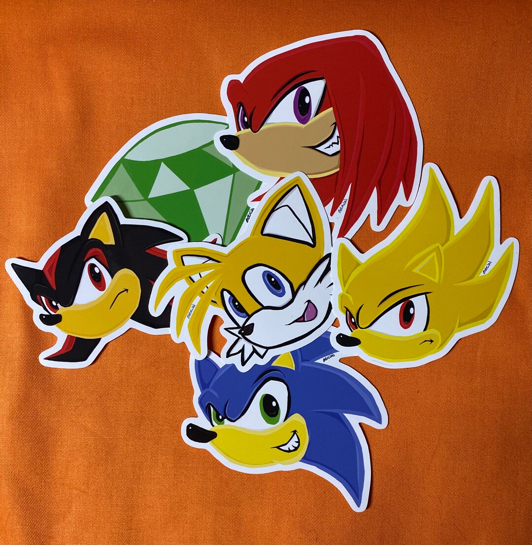 Sonic the Hedgehog and Friends Stickers - Etsy