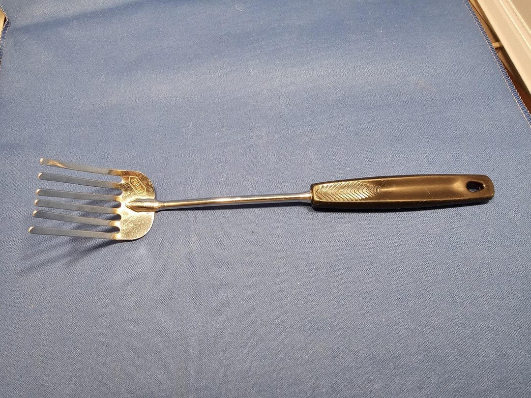 Vintage Foley Fork Pastry Blender Whisk 6 Tines Black Handle Stainless ...