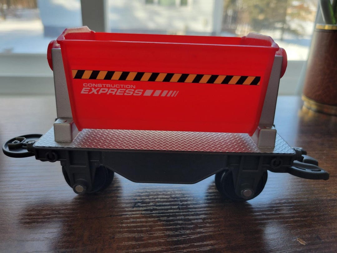 Toy Caterpillar Construction Express Train Set #6454/6455 - Red Dump Car - Etsy