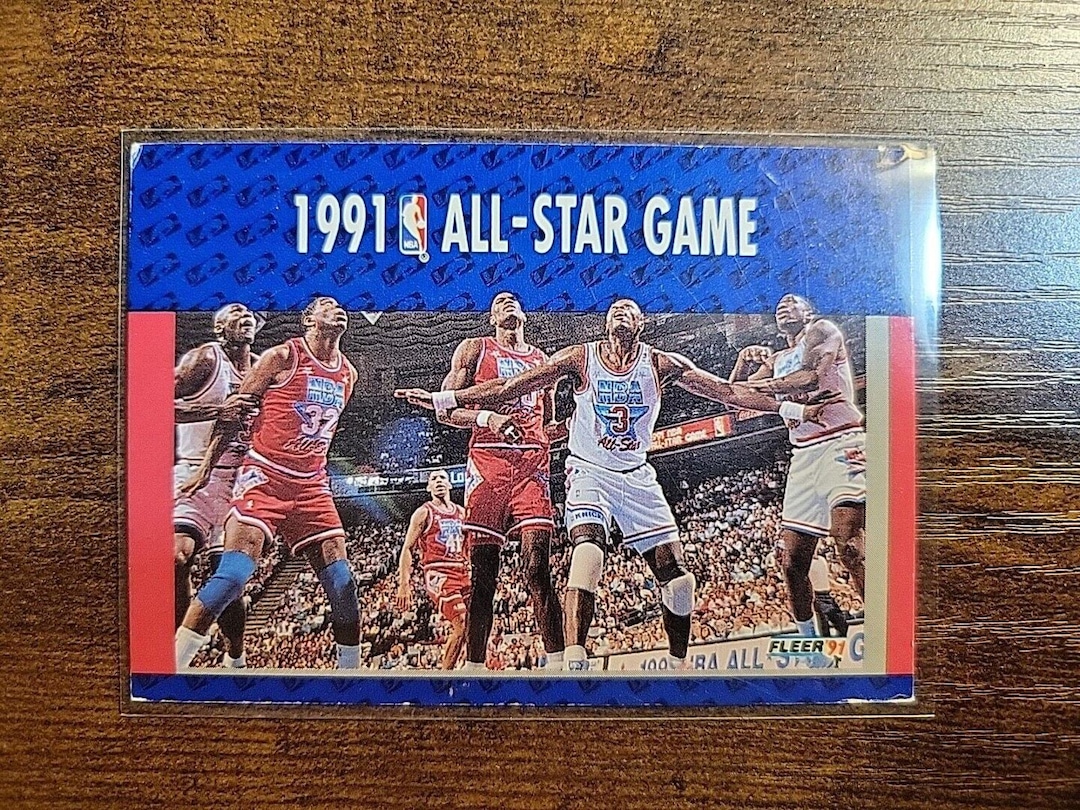 1991-1992 Fleer #237 NBA All Star Game - Michael Jordan, Magic Johnson ...