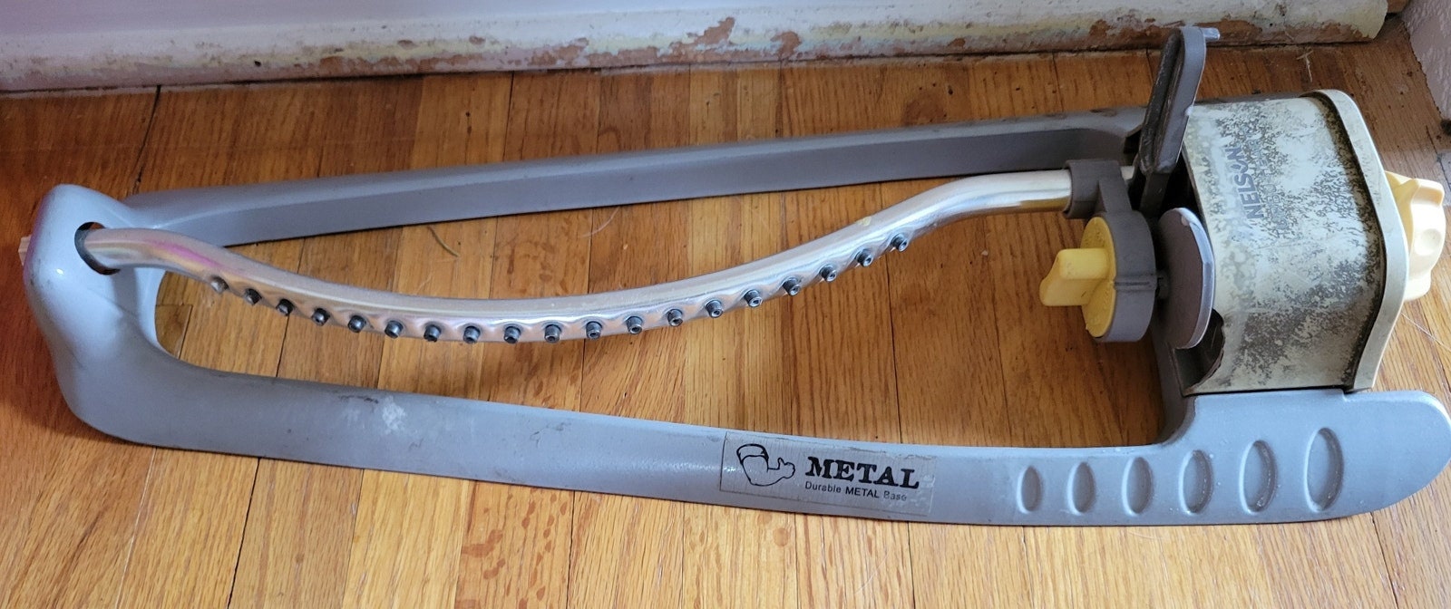 Vintage Nelson Oscillating Lawn Sprinkler Model 9646 Turbo Heart Metal ...