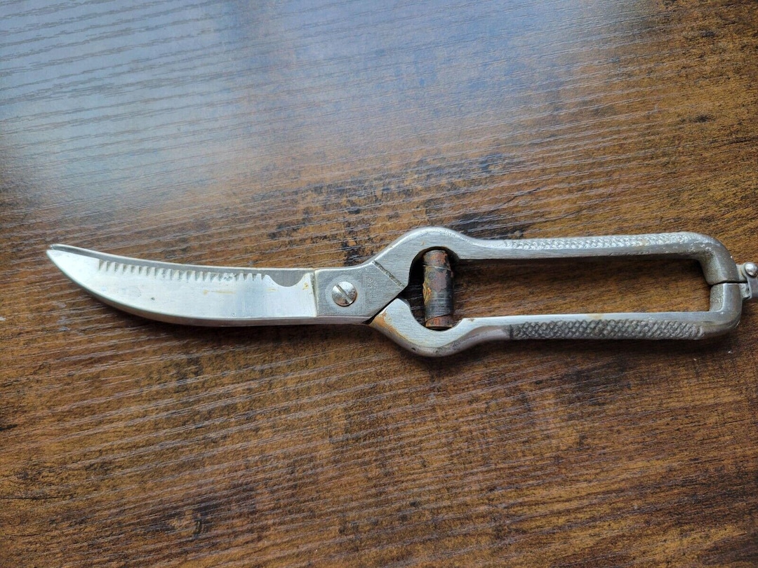 Vintage Ekco Locking Stainless Steel Poultry Shears 9" - Made in Japan ...