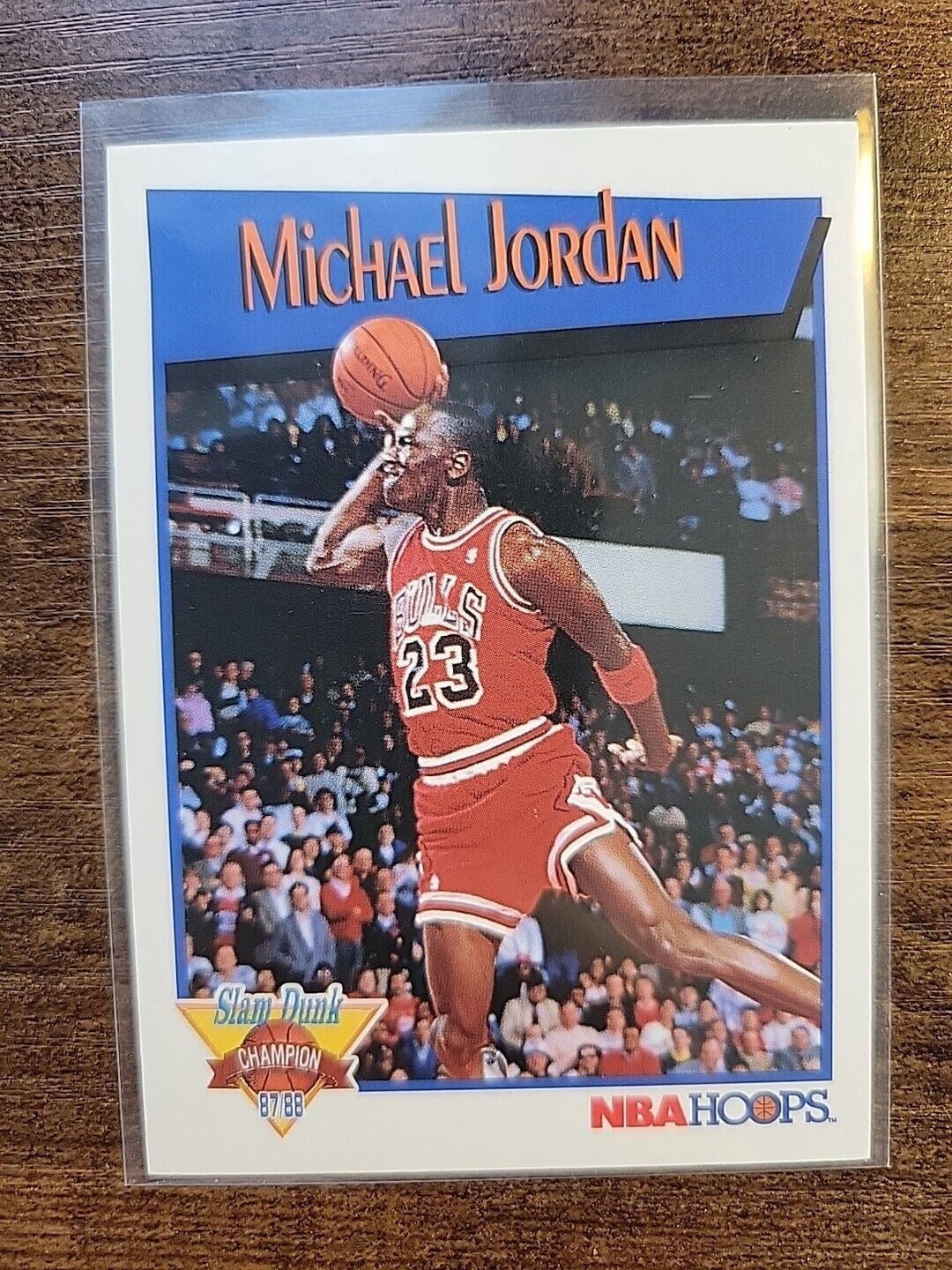 Michael Jordan 1990-1991 NBA Hoops #IV - Chicago Bulls - Slammin' With ...