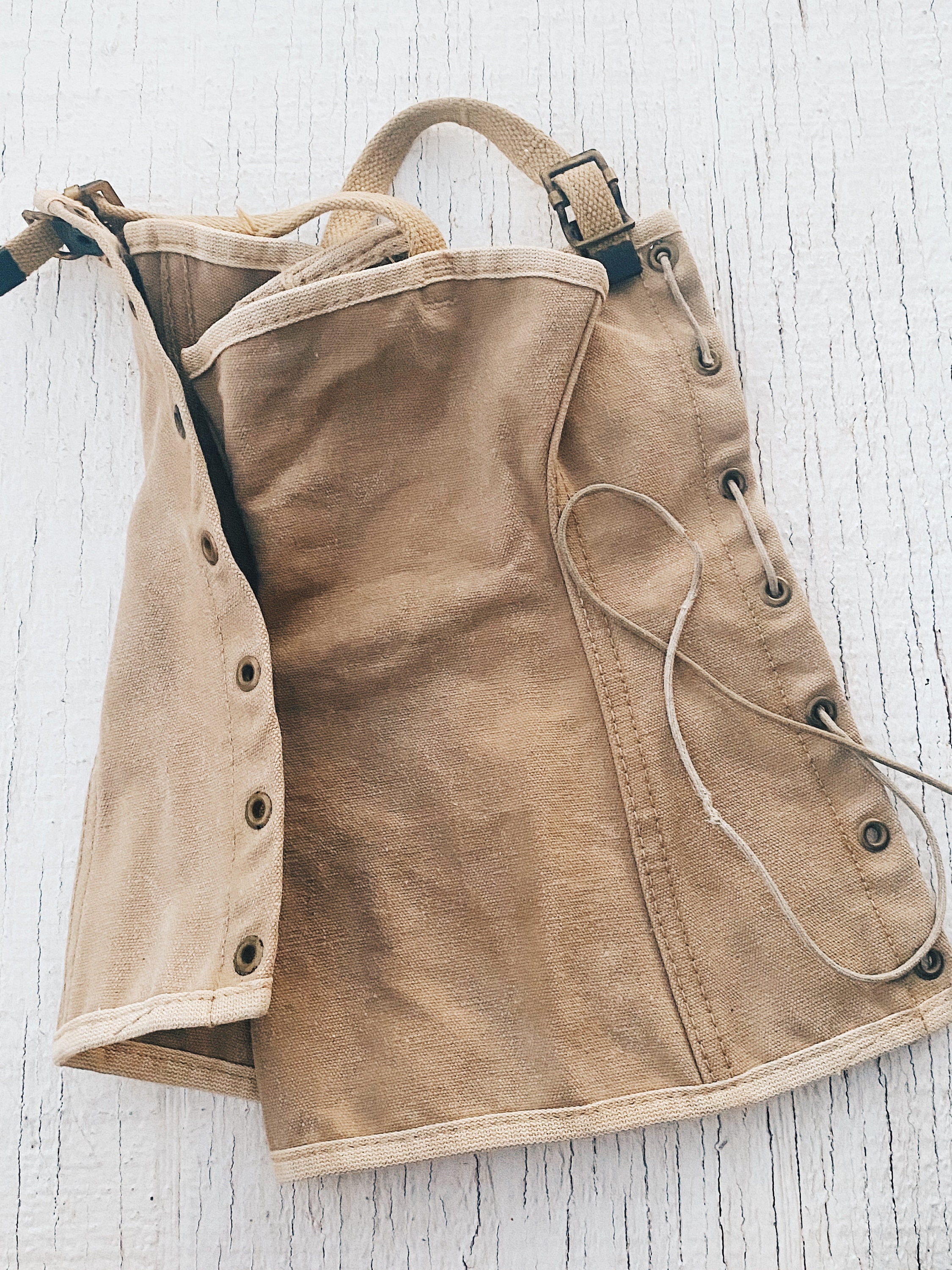 Vintage WWII WW2 US Army Canvas Military Spats Gaiters Boot Covers ...