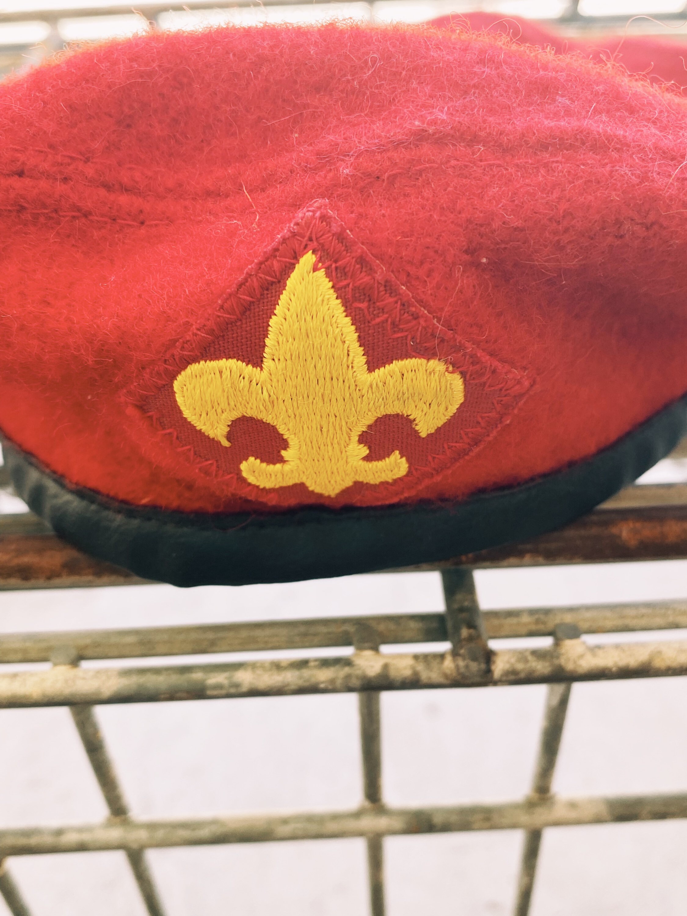 Vintage Red Boy Scout Cap, Uniform, Vintage Patch, Red Cap, Boy Scout ...
