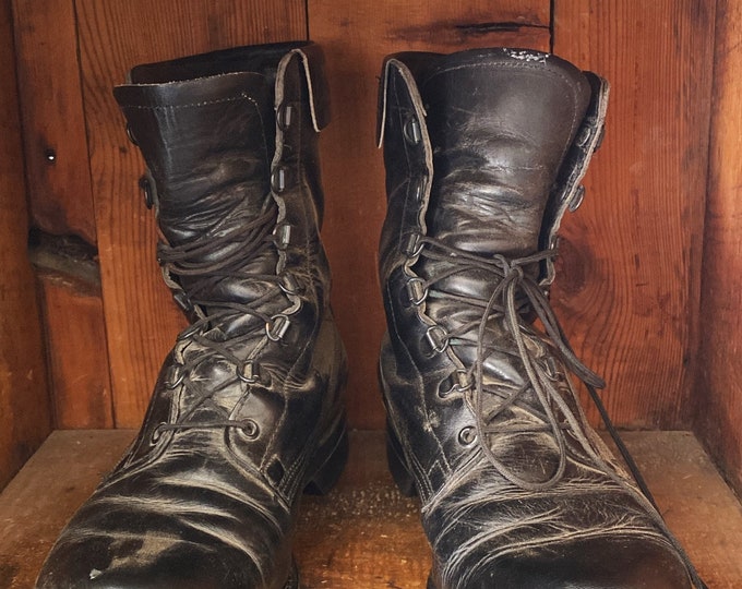 Vintage Addison Shoe Corporation November 1972 Size 8.5 Men’s Combat ...