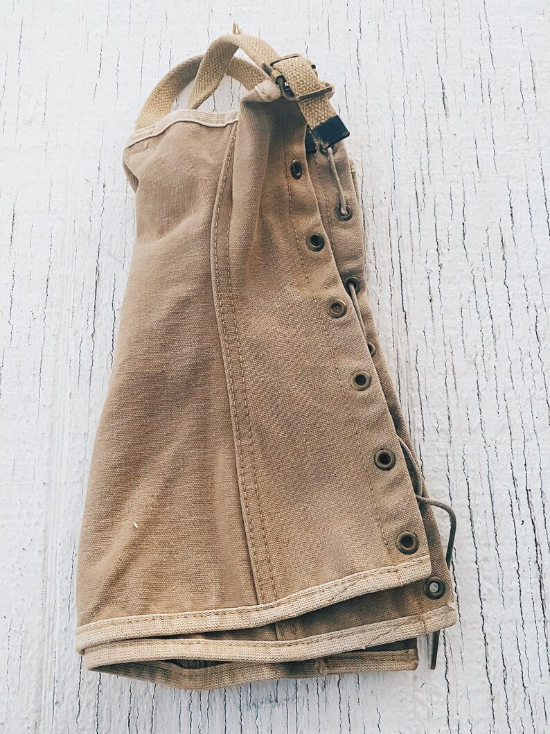Vintage WWII WW2 US Army Canvas Military Spats Gaiters Boot Covers ...