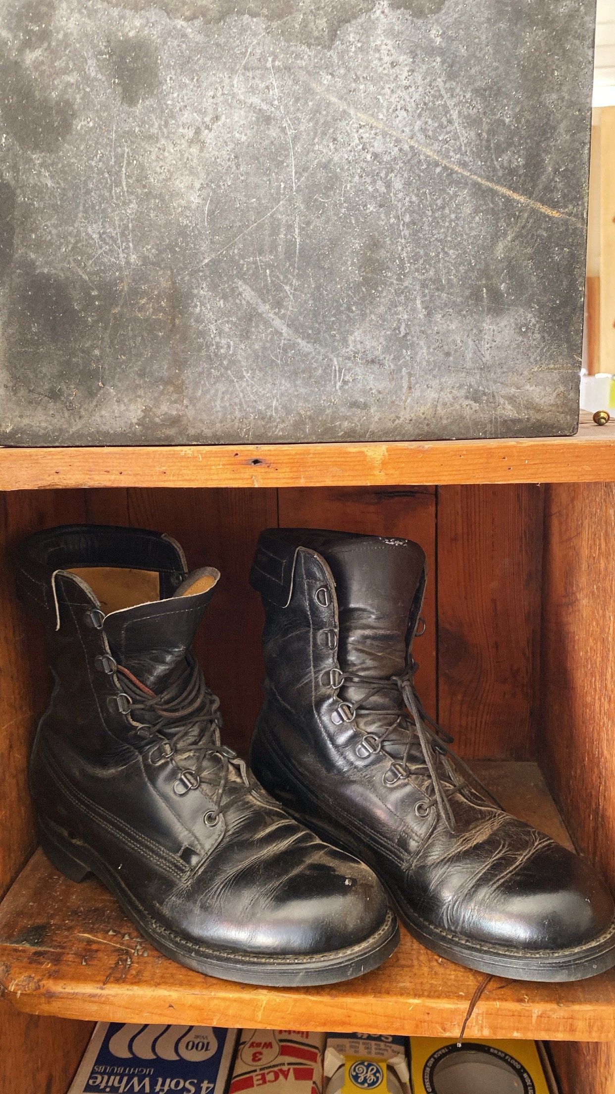 Vintage Addison Shoe Corporation November 1972 Size 8.5 Mens Combat ...