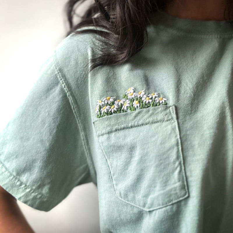 Embroidered Pocket - Etsy