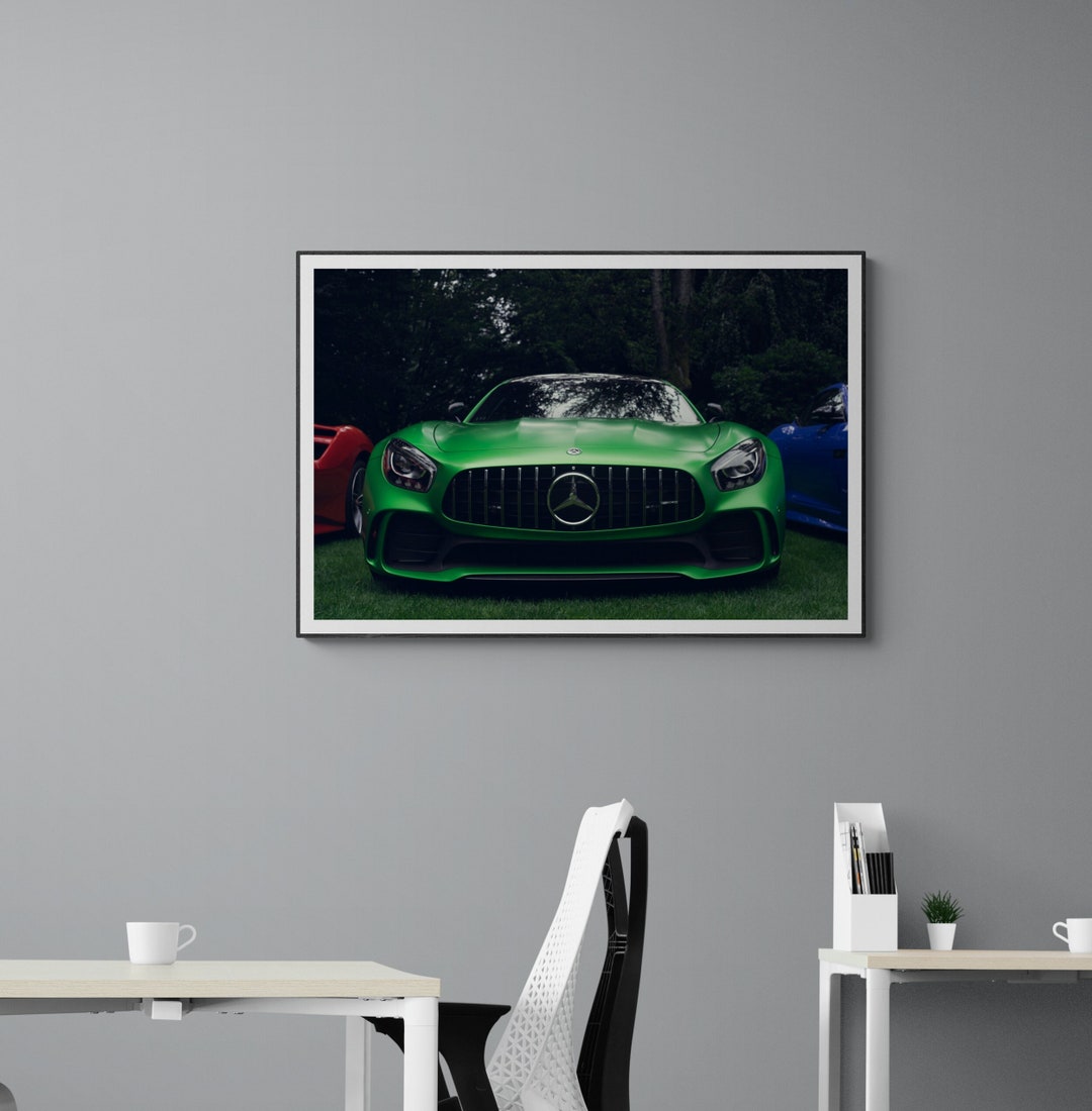 Mercedes AMG Car Print, Luxury Wall Art, Supercar Office Decor, Luxury ...