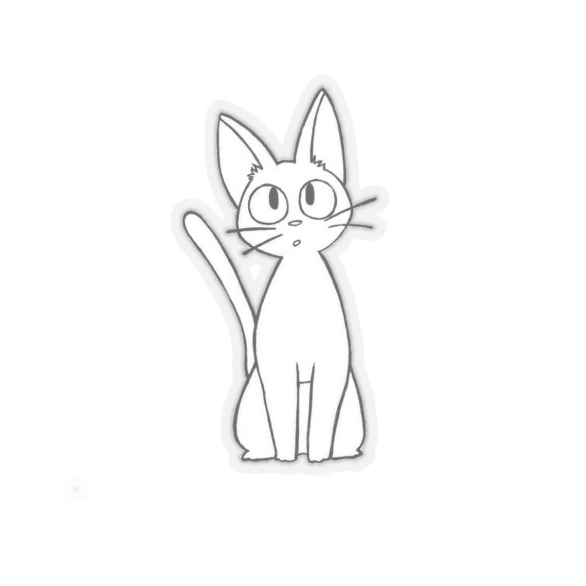 Kiki's Delivery Service Jiji Sticker - Adorable Anime Decal for Fans - Etsy