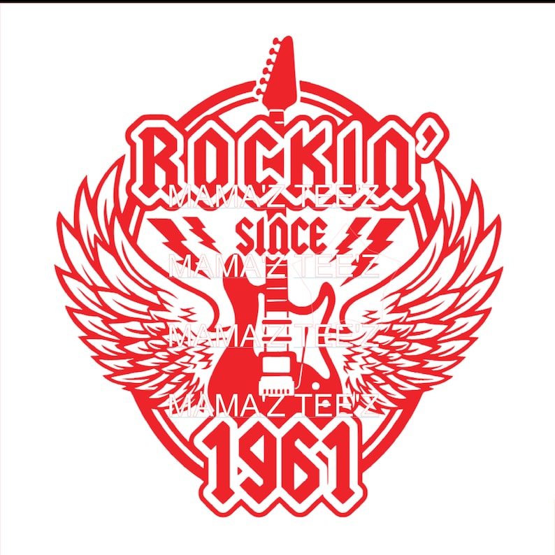 ROCKIN SINCE 1961 BIRTHDAY - Etsy