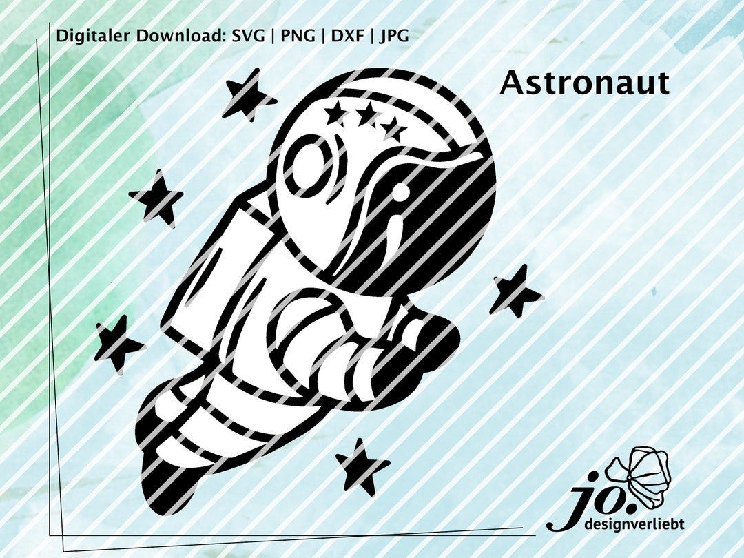 Plotterdatei astronaut in Svg, Png, Dxf, Jpg, Astronaut Plottdatei, Raumfahrer - Etsy