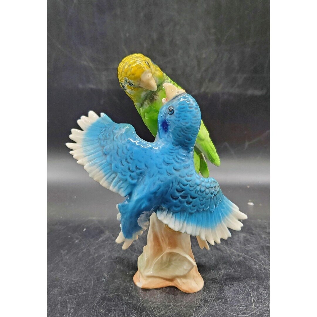 Fine Vintage Goebel Budgerigar Parakeet Parrot Bird Figurine CV95 W ...