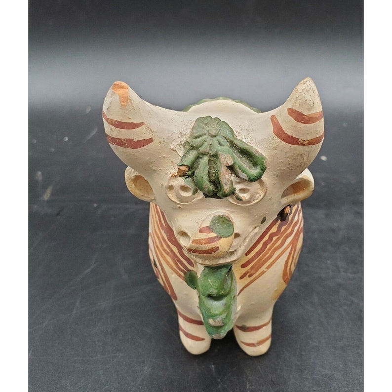 Peruvian Pottery Bull Figurine: Handcrafted Torito De Pucara, Set of 2 ...
